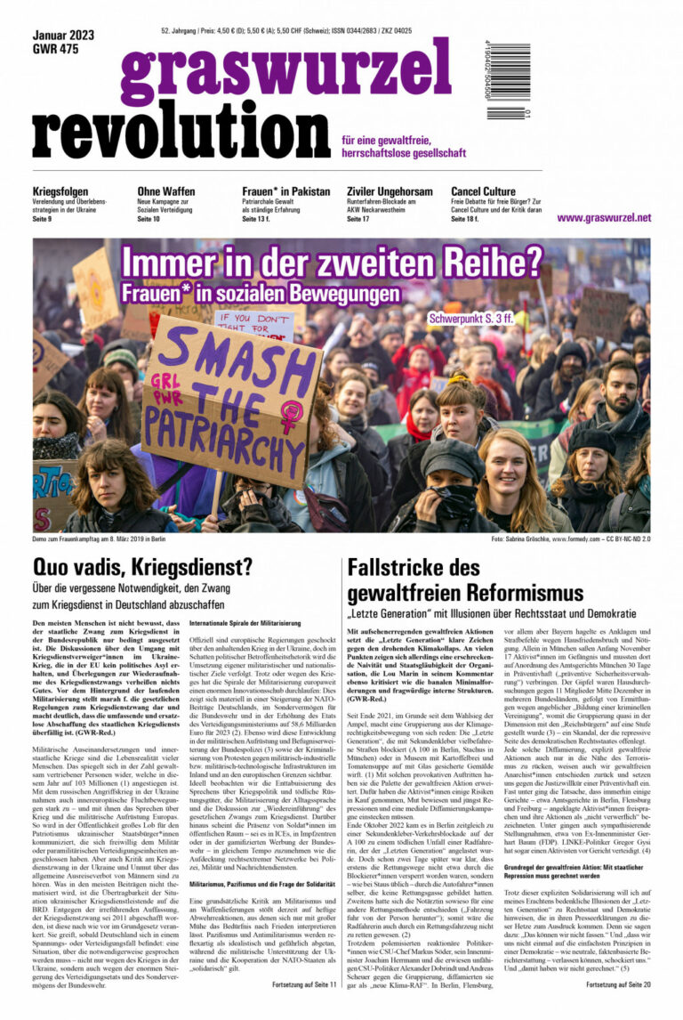 475 januar 2023 – graswurzelrevolution